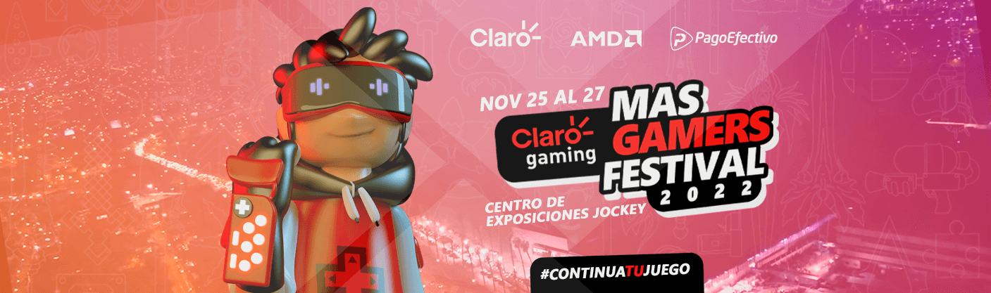 Claro gaming MasGamers Festival regresa de forma presencial este 2022